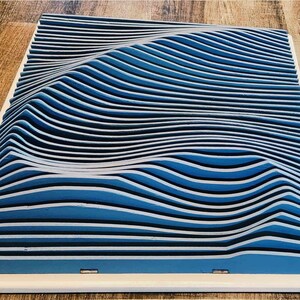 THE WAVE Parametric Wall Art Decor,parametric Wall Panel, Wavy Pattern ...