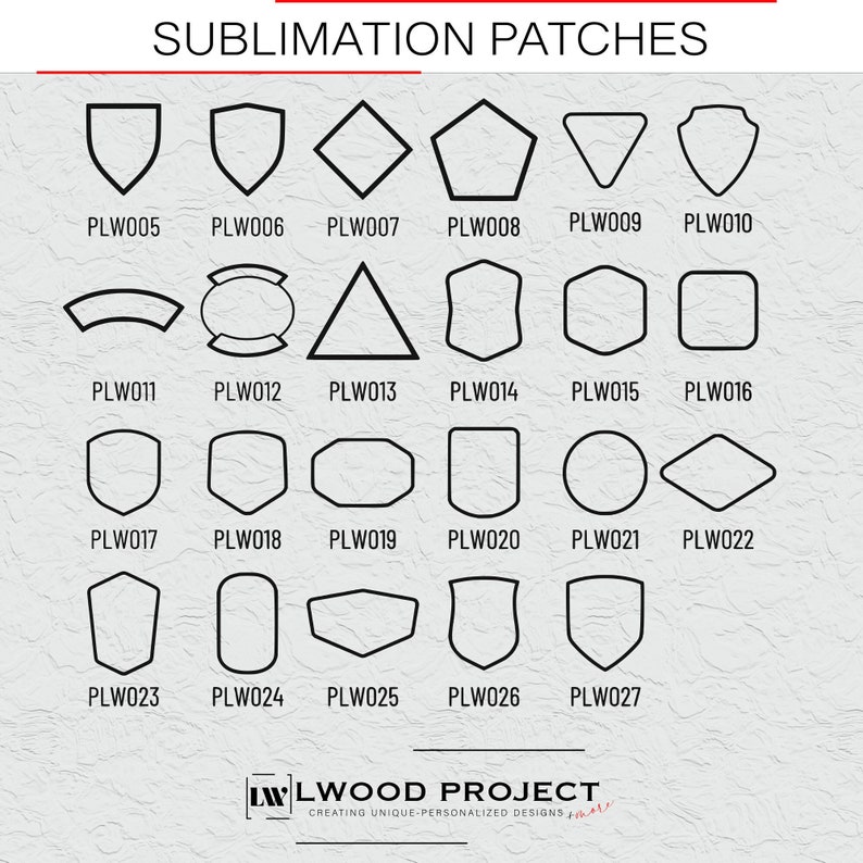 PATCH BLANKS Sublimation Satin Merrow Stitch Border - Etsy