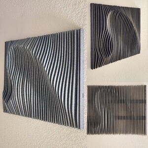 THE WAVE Parametric Wall Art Decor,parametric Wall Panel, Wavy Pattern ...