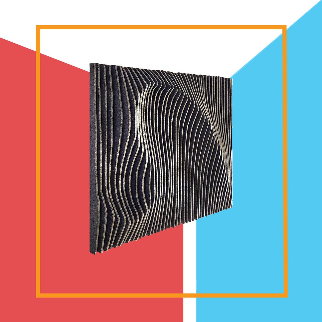 THE WAVE Parametric Wall Art Decor,parametric Wall Panel, Wavy Pattern ...