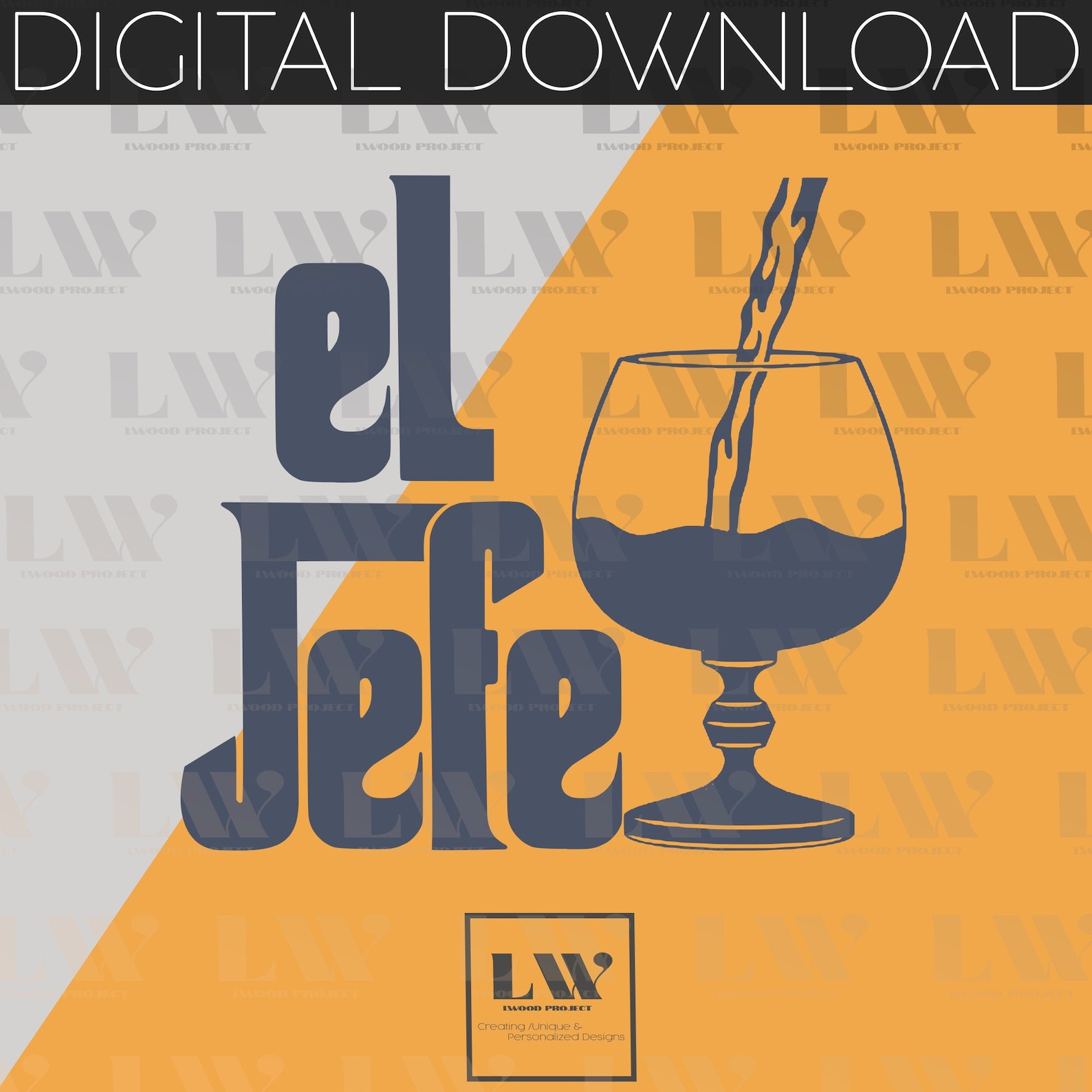 El jefe svg jpg png eps pdf Digital Print File ONLY | Etsy