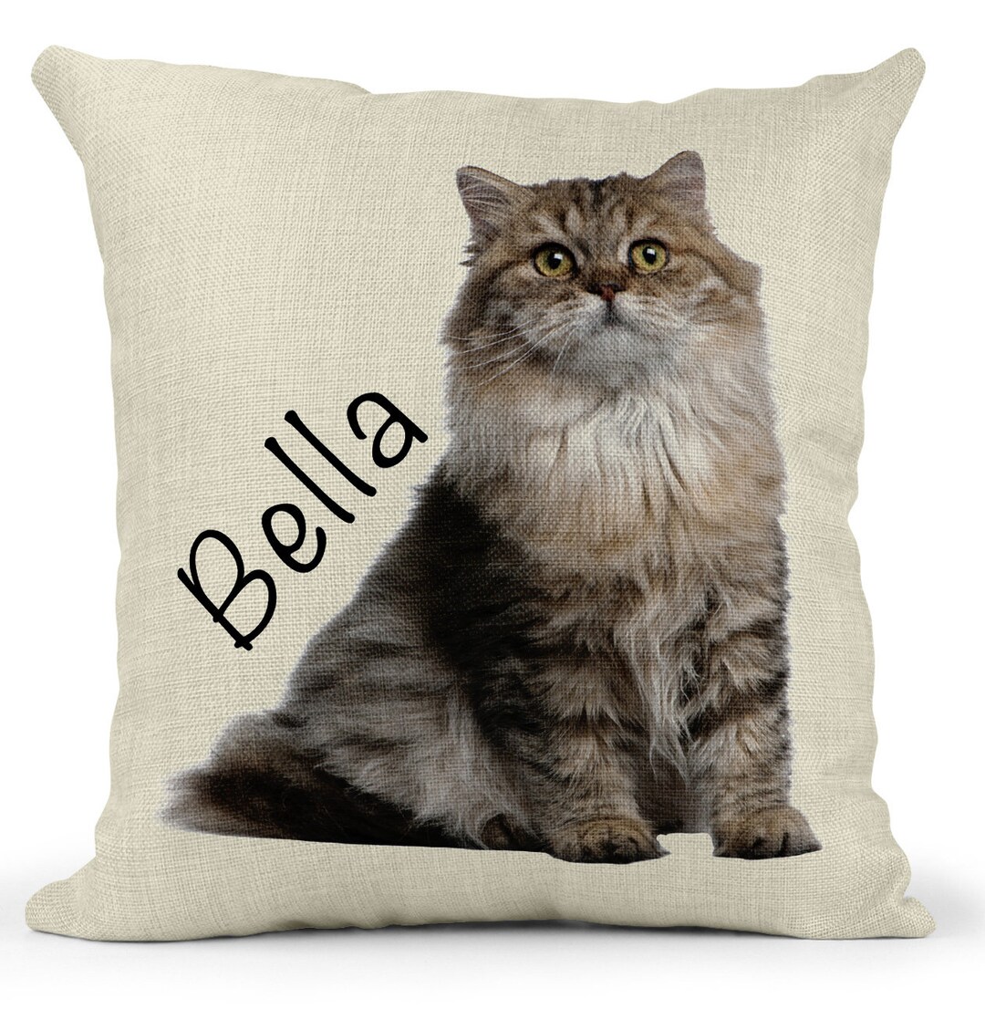 Personalized Cat Pillow Custom Cat Picture Pillow Cat Memorial Pillow ...