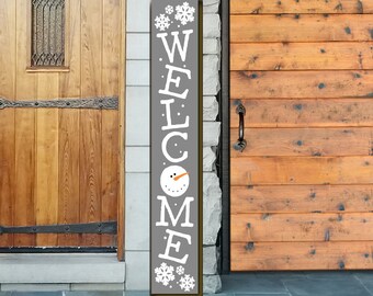 Winter welcome sign | Etsy