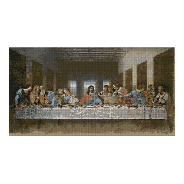 Last Supper Cross Stitch - Etsy