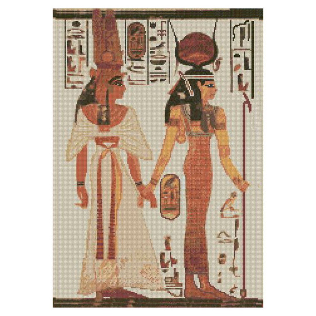 Egyptian Hieroglyphics Counted Cross Stitch Kit 13 X - Etsy