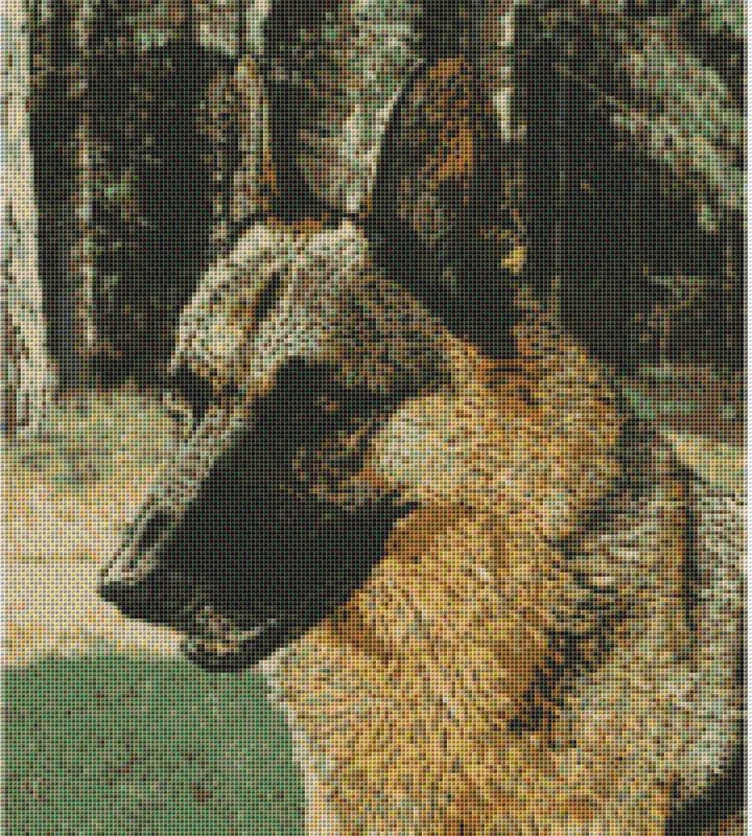 German Shepherd Alsation Counted Cross Stitch Kit 12" X 13.5" - Etsy