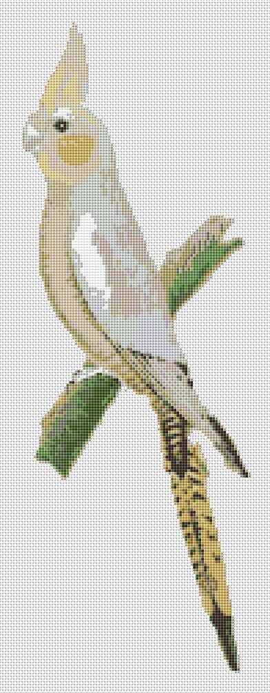 Cockatiel Bird Parakeet Counted Cross Stitch Kit 6.5" X 18" 14 Count - Etsy