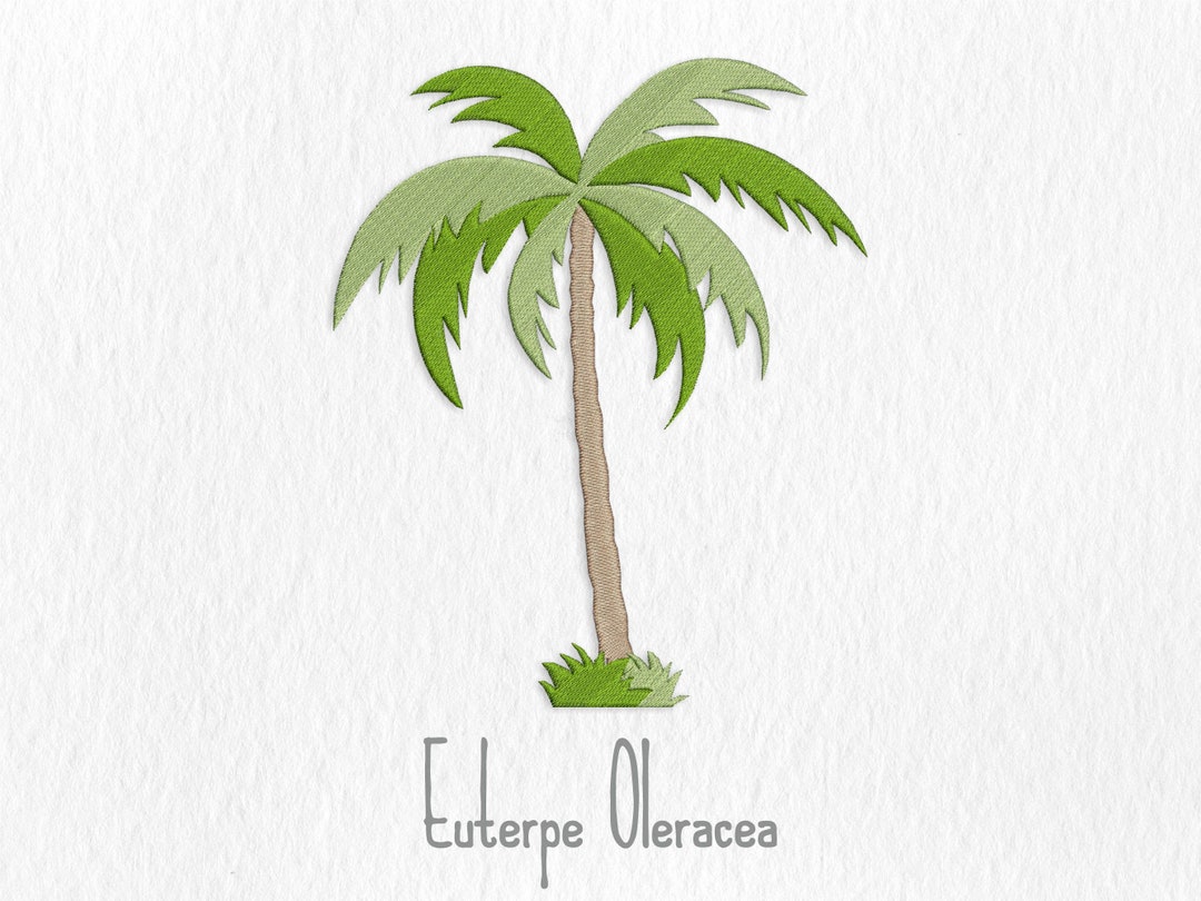 Palm Tree - Digital Embroidery File - Botanical Embroidery - Machine ...