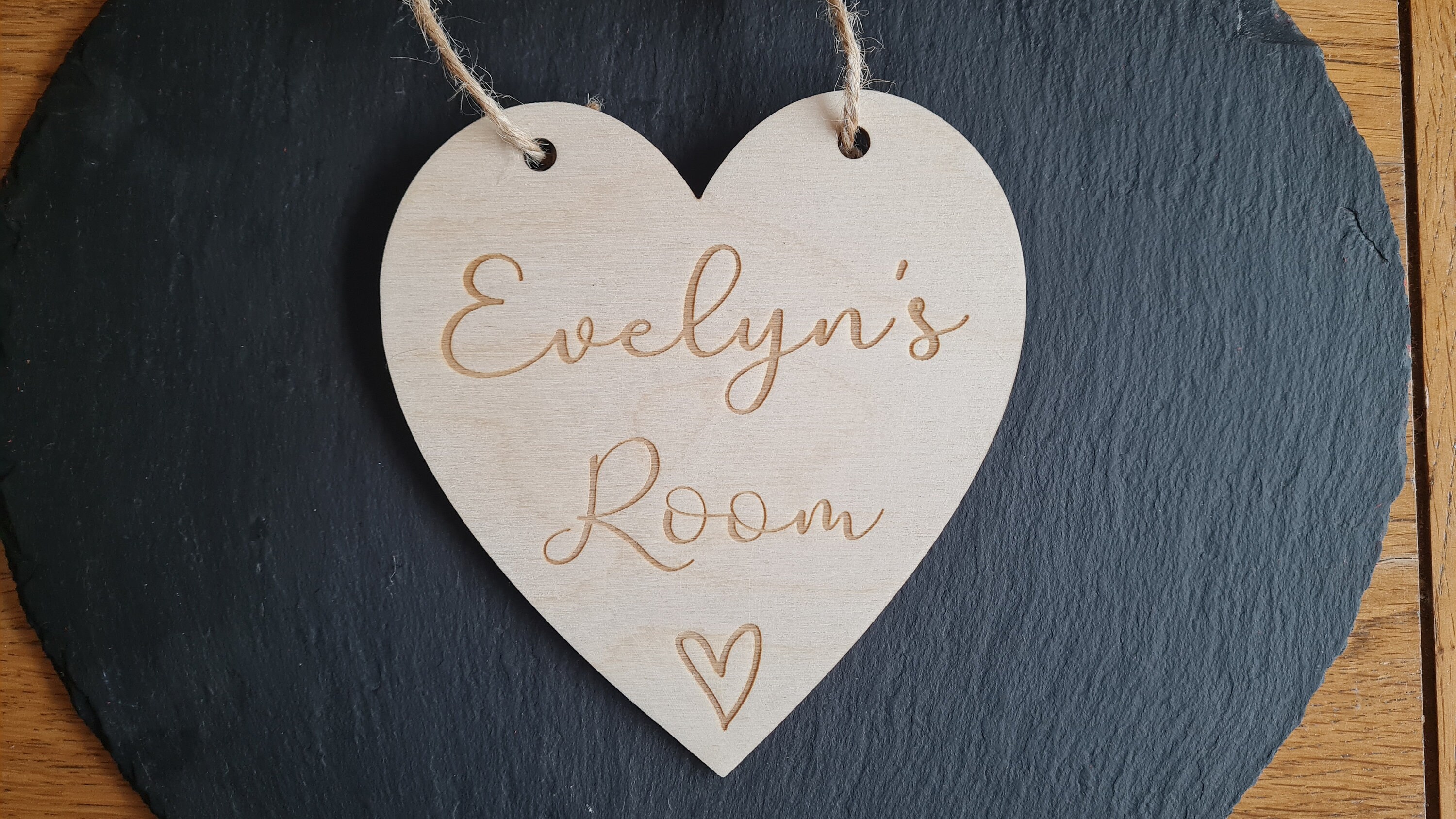 Personalised Heart Door Sign Bedroom Heart Shaped Bedroom | Etsy