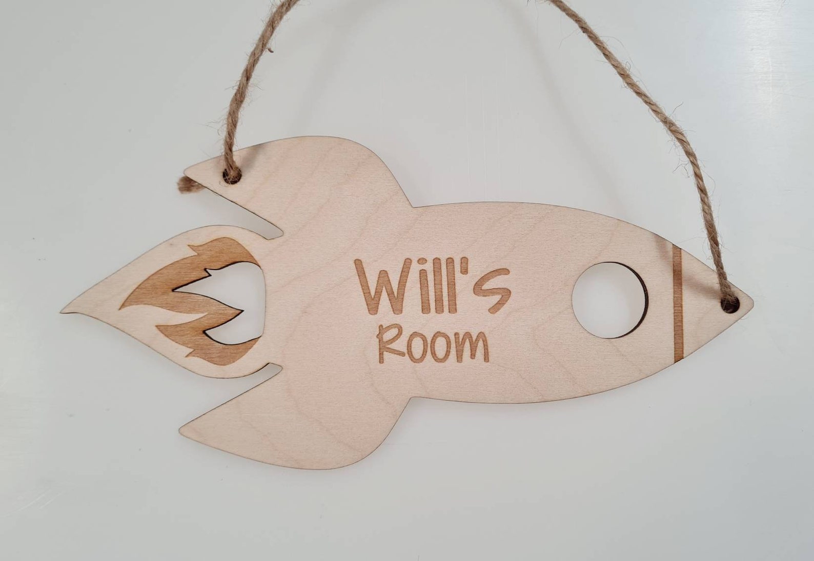 Personalised Rocket Door Sign - Bedroom Plaque Space Theme Sign ...