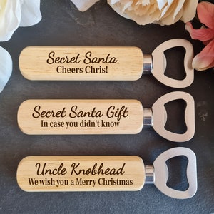 Secret Santa Gift for Under 10 Pounds Personalised Bottle Opener ...