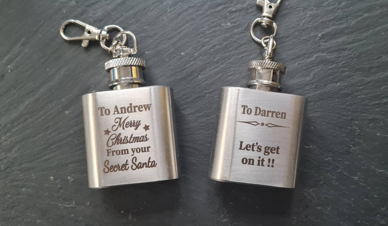 Secret Santa Gift for Under 10 Pounds Personalised Mini Hip Flask ...