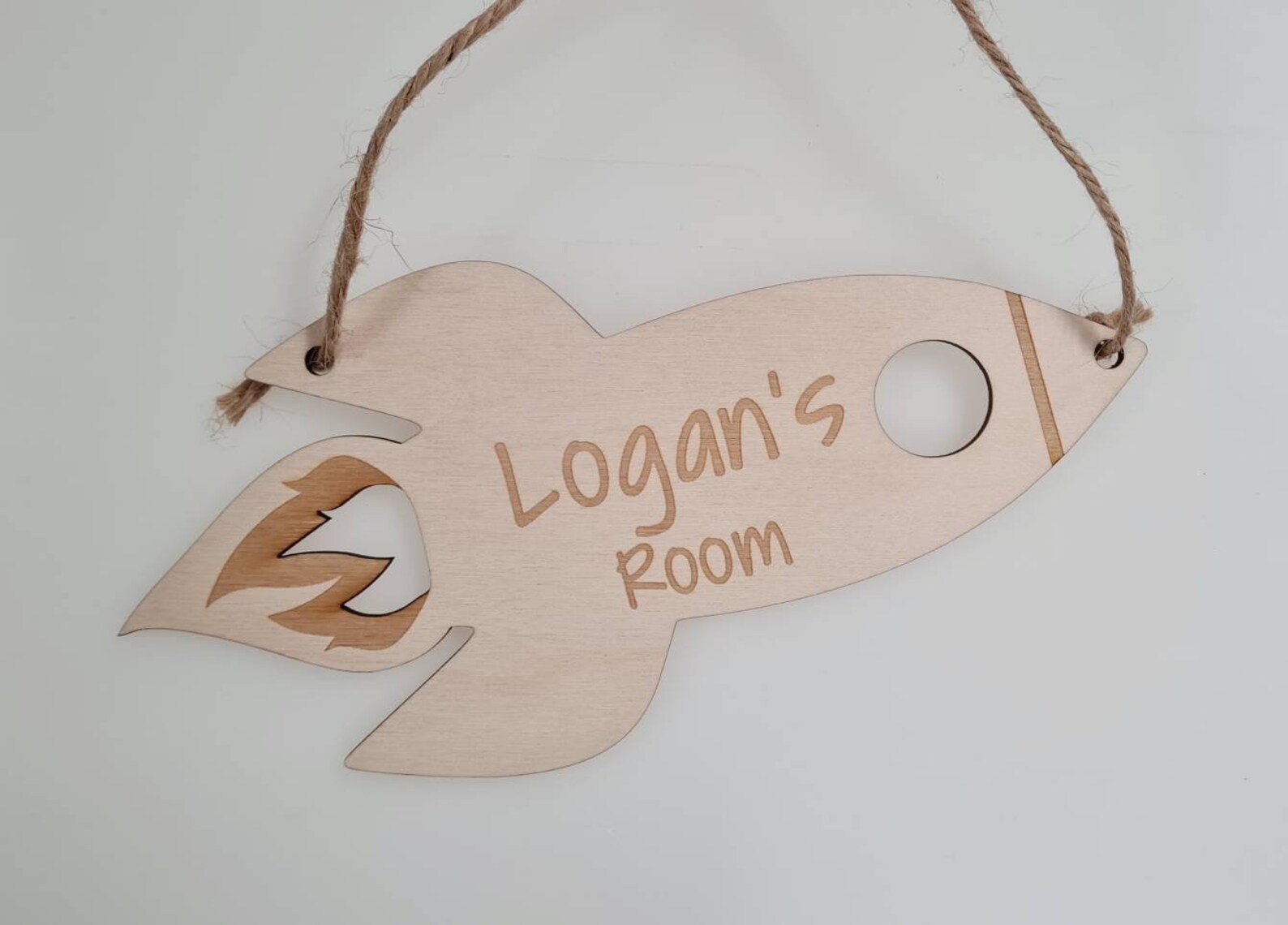 Personalised Rocket Door Sign - Bedroom Plaque Space Theme Sign ...