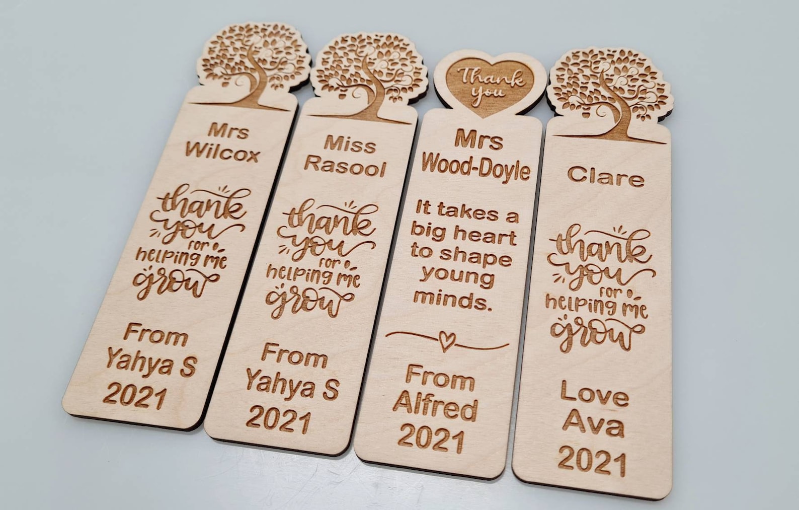 Personalised Wooden Teacher Bookmark Gifts Christmas Teacher - Etsy UK