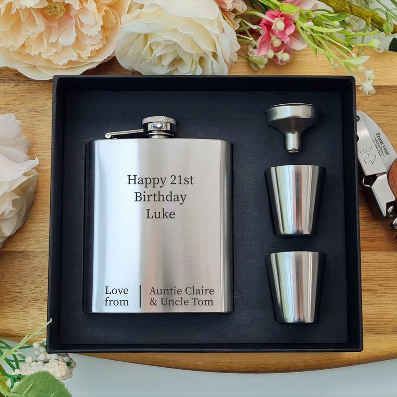 Personalised Hip Flask - Etsy UK