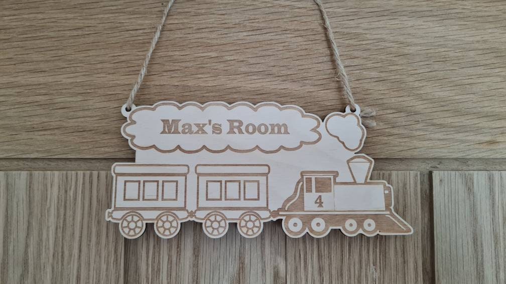 Personalised Train Door Sign Bedroom Plaque Steam Train | Etsy