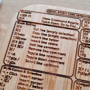 Personalised Wireless Charger | Visual Studio Shortcuts Table | Gift ...