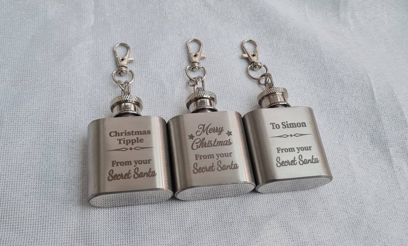 Secret Santa Gift for Under 10 Pounds Personalised Mini Hip Flask ...