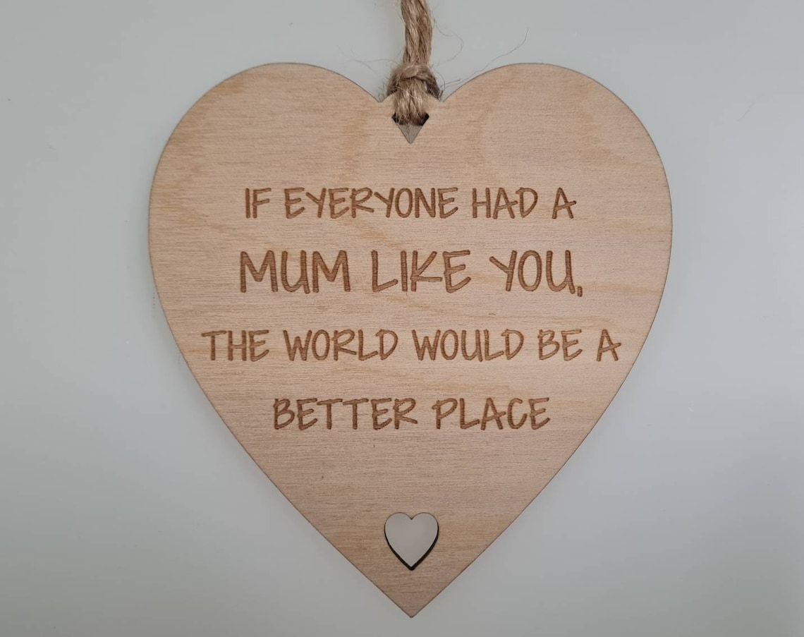 Mum Gift Plaque Special Mum Gift Plaque Hanging Decorative Gift Heart ...