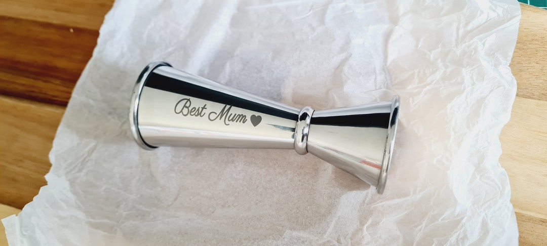 Personalised Stainless Steel Jigger / Spirit Measure Valentine's Gift ...