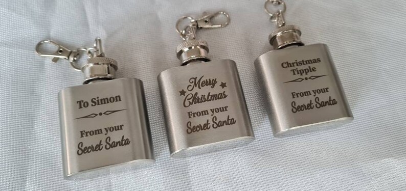 Secret Santa Gift for Under 10 Pounds Personalised Mini Hip Flask ...
