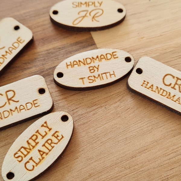 Engraved Wood Button - Etsy