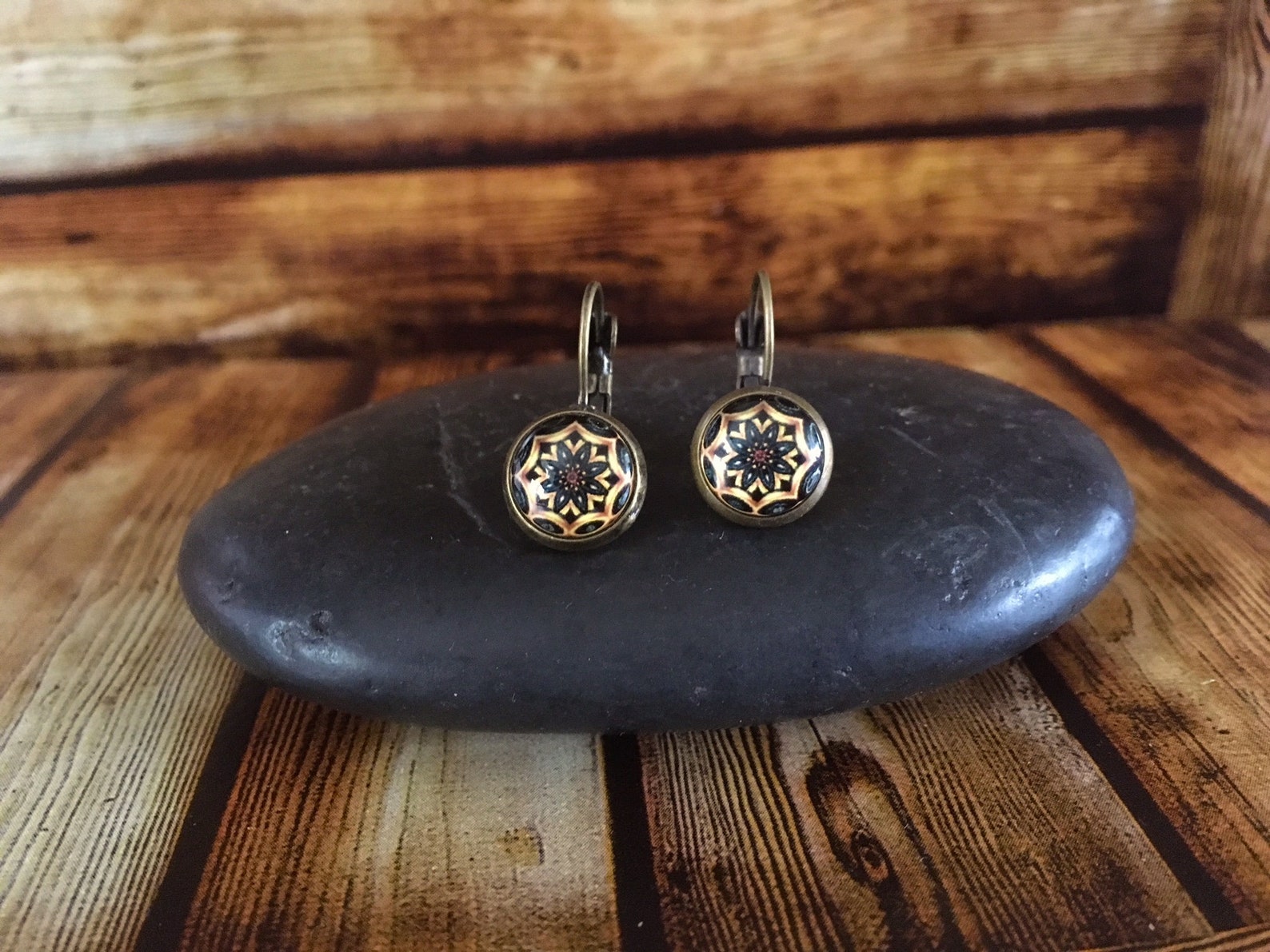 Mandala Earring Mandala Jewellery Meditation Jewellery | Etsy