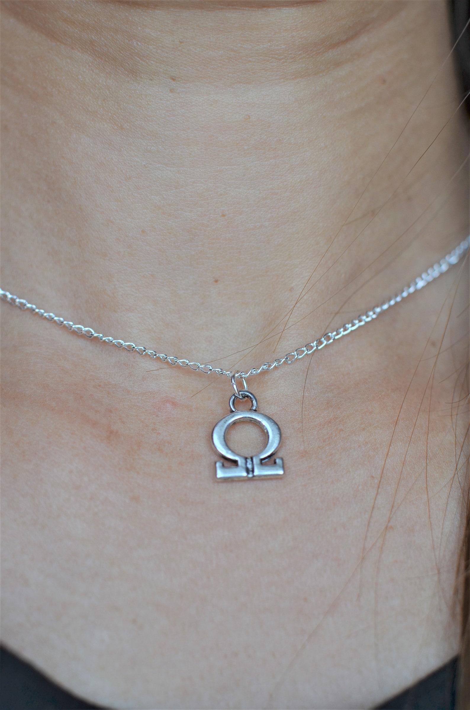 Omega Symbol Jewellery, Maths Symbol Necklace and Earring, Maths ...