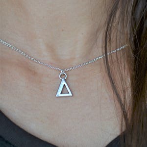 Delta Symbol Pendant, Maths Jewellery, Delta Necklace, Greek Alphabet ...