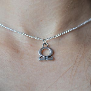 Omega Necklace Omega Symbol Greek Alphabet Minimalist - Etsy UK