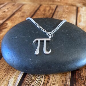 Silver Pi Necklace, Pi Symbol, Math Jewellery, Geek Jewellery, Math ...