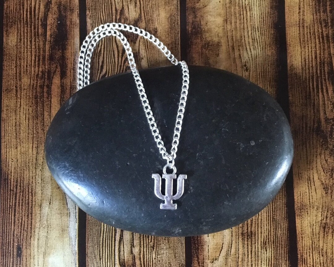 Greek Psi Symbol Necklace | Neptune Astrology Glyph Pendant | Pisces ...