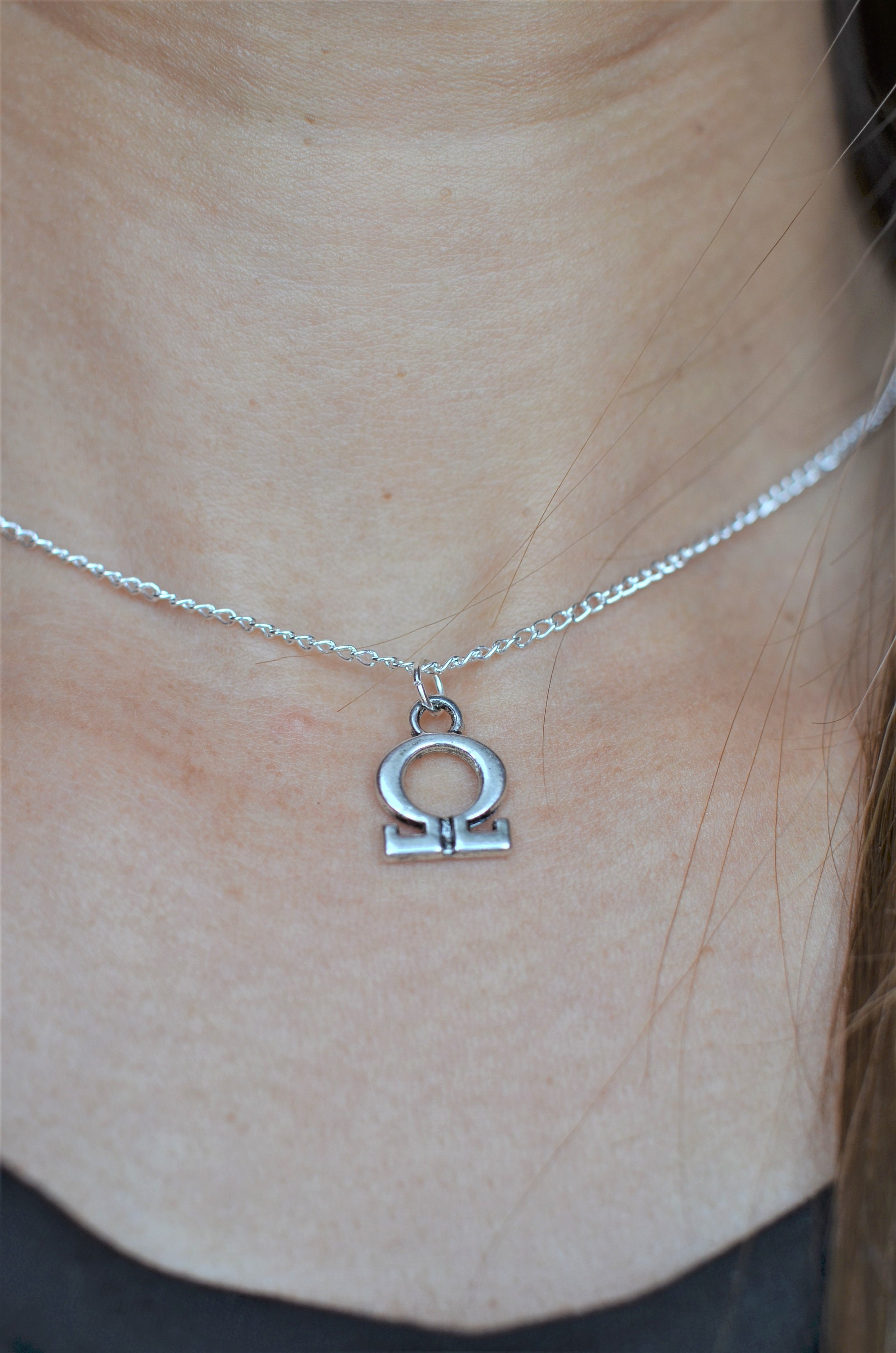 Omega Symbol Jewellery Maths Symbol Necklace and Earring - Etsy