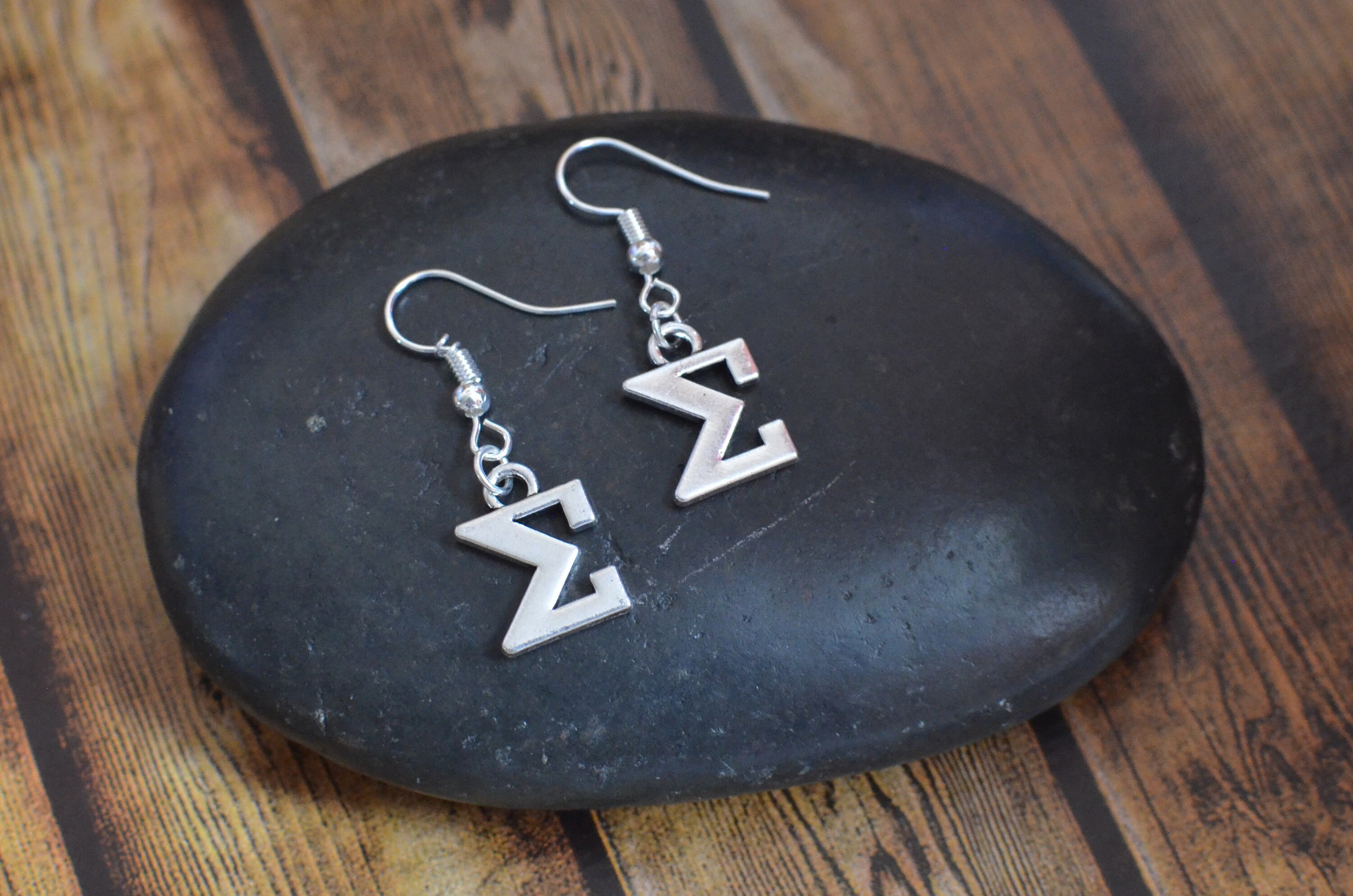 Sigma Symbol Jewellery Maths Symbol Necklace and Earring | Etsy