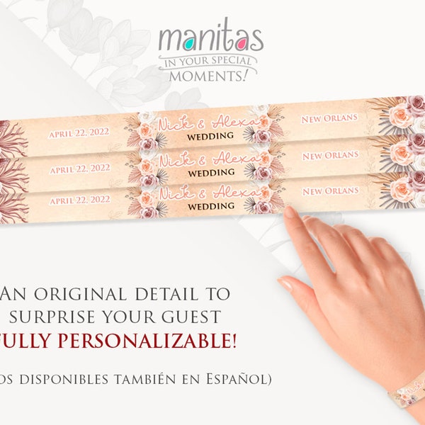 Wedding Wristbands - Etsy