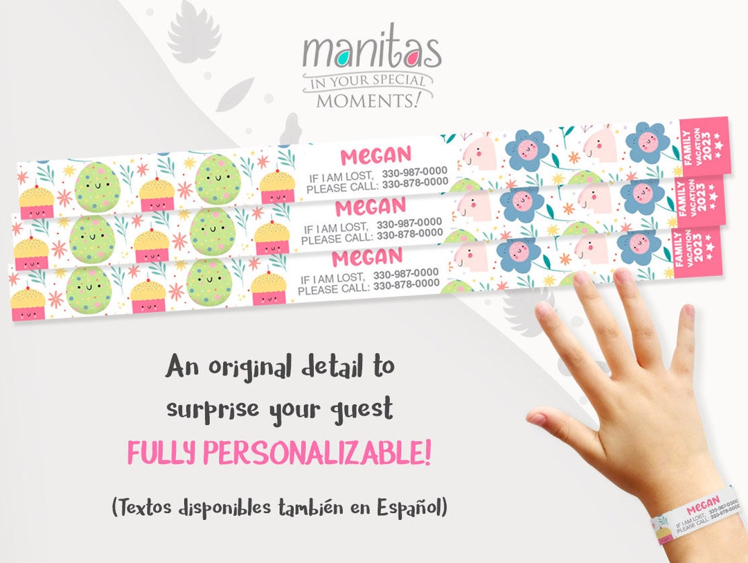 30 Security ID Trip Wristbands Cupcakes and Flowers Security - Etsy