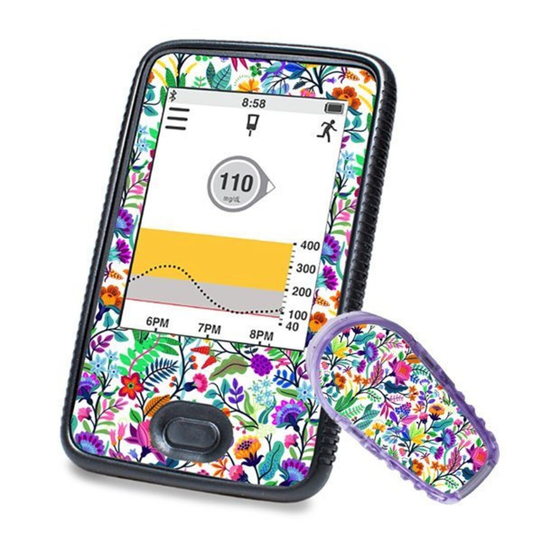 Dexcom G6 Sticker receiver Transmitter Happy Flowers - Etsy