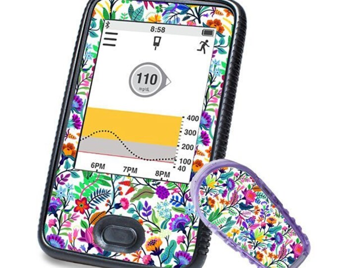Dexcom G6 Sticker receiver Transmitter Happy Flowers | Etsy