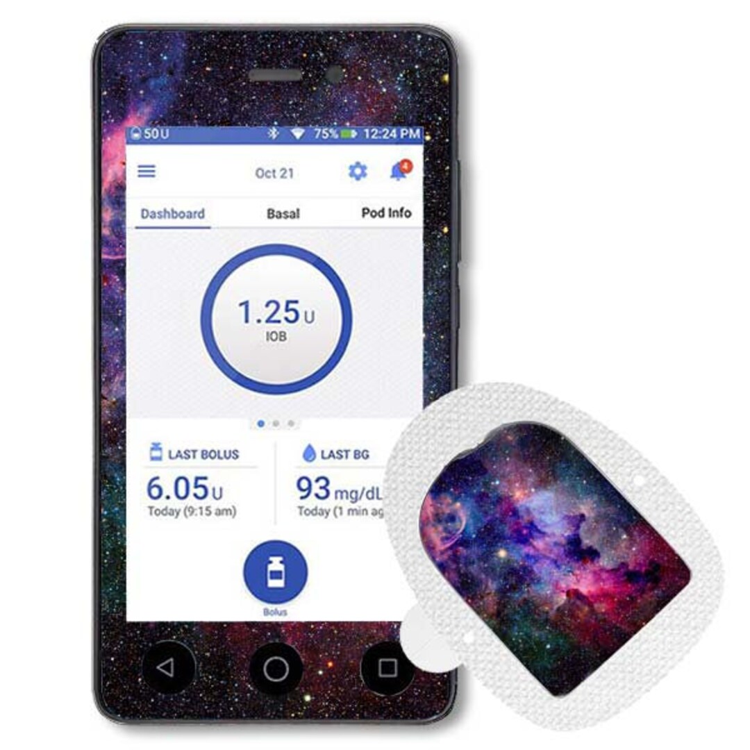 Omnipod Dash Sticker Galaxy - Etsy