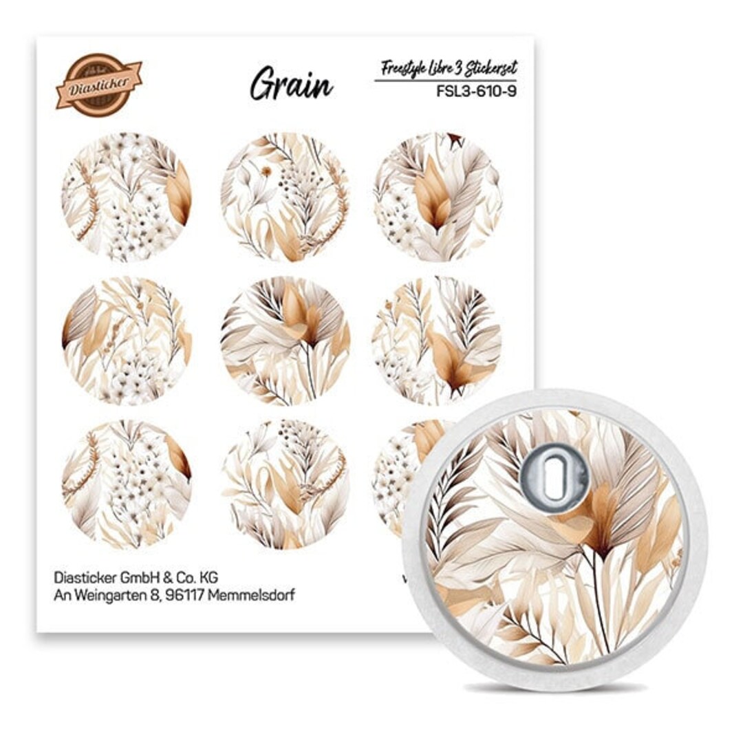 Freestyle Libre 3 Stickers Set of 9 grain - Etsy
