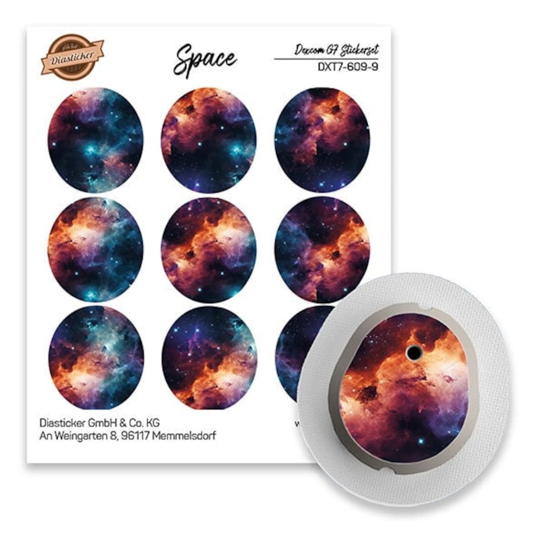 Dexcom G7 Sticker 9er Set space - Etsy.de