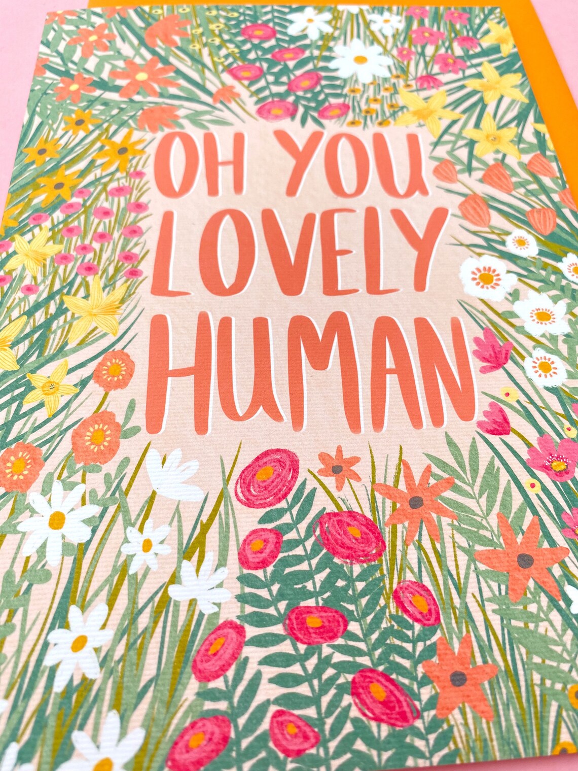 Lovely Human Greetings Card, Thank You Card, Pick Me up Gift, Card for ...