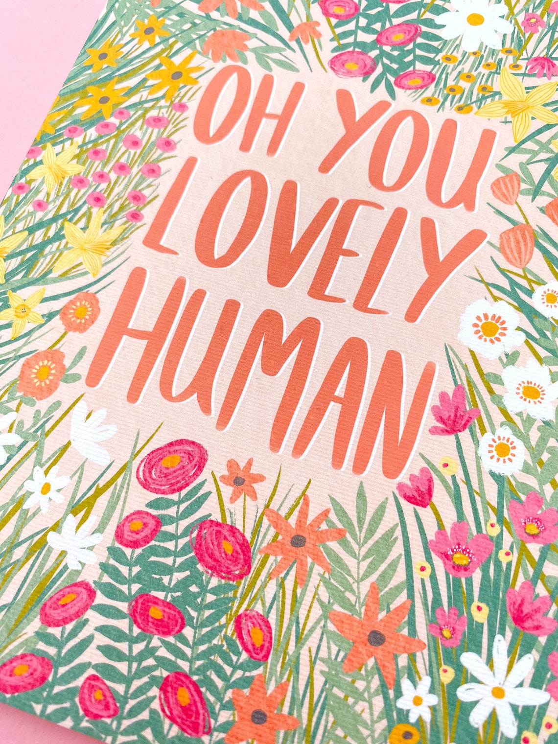 Lovely Human Greetings Card, Thank You Card, Pick Me up Gift, Card for ...