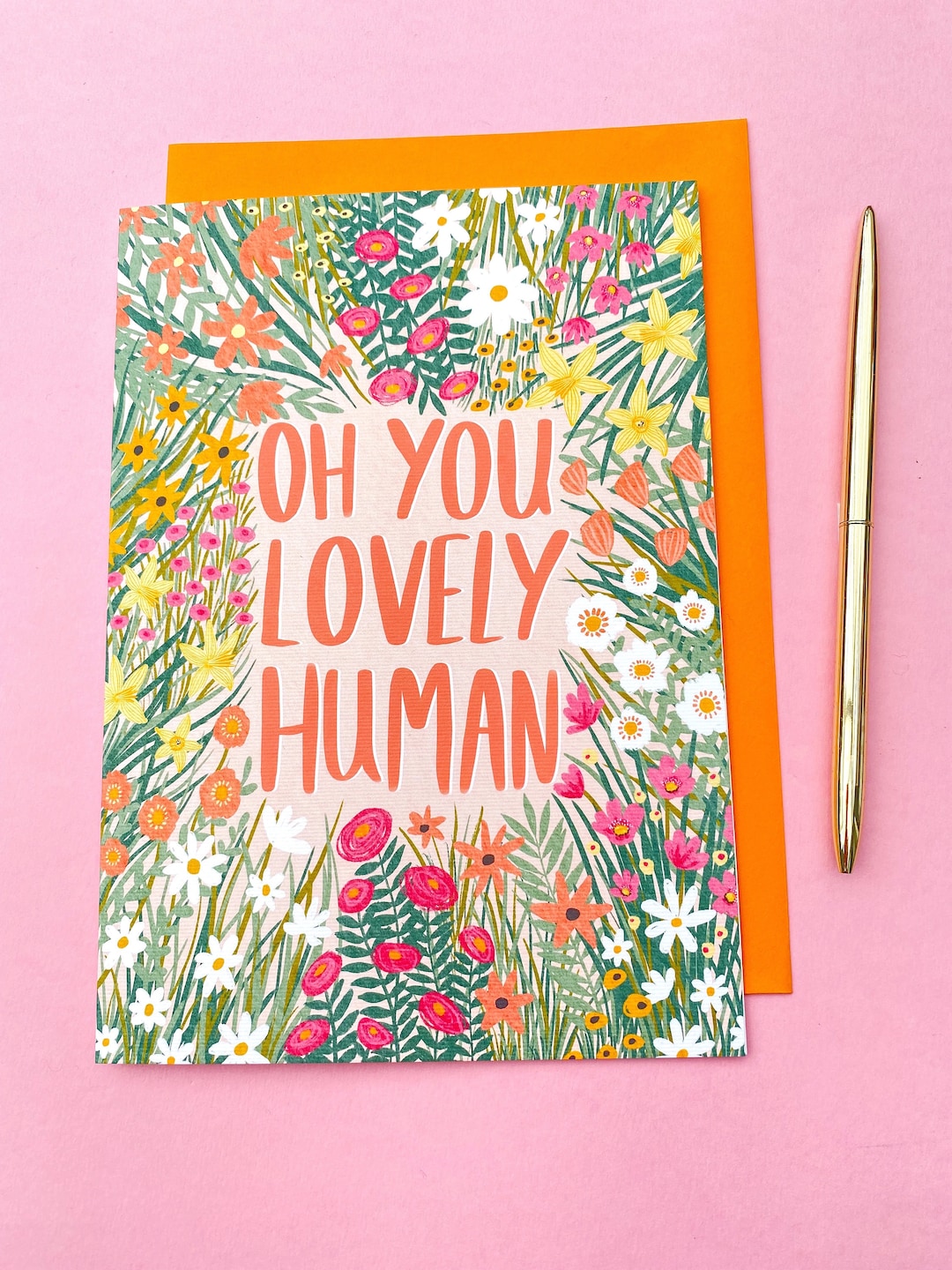 Lovely Human Greetings Card, Thank You Card, Pick Me up Gift, Card for ...