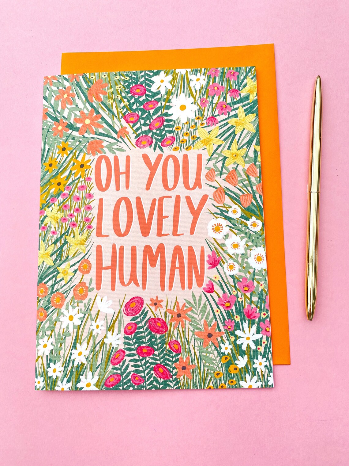 Lovely Human Greetings Card, Thank You Card, Pick Me up Gift, Card for ...
