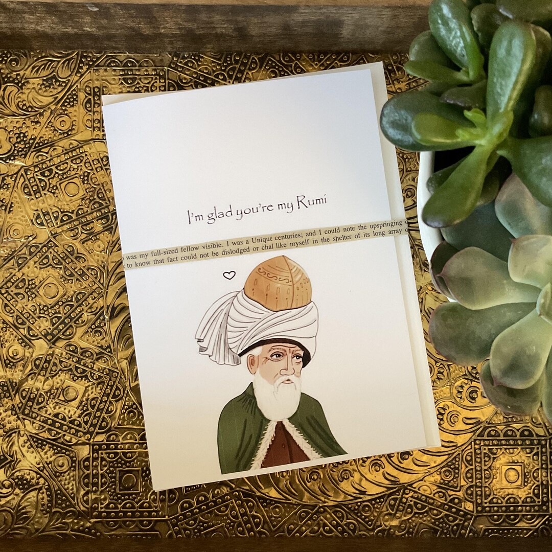 Funny Roommate Greeting Card | Literature Persian Mystic Rumi | Jalal ...
