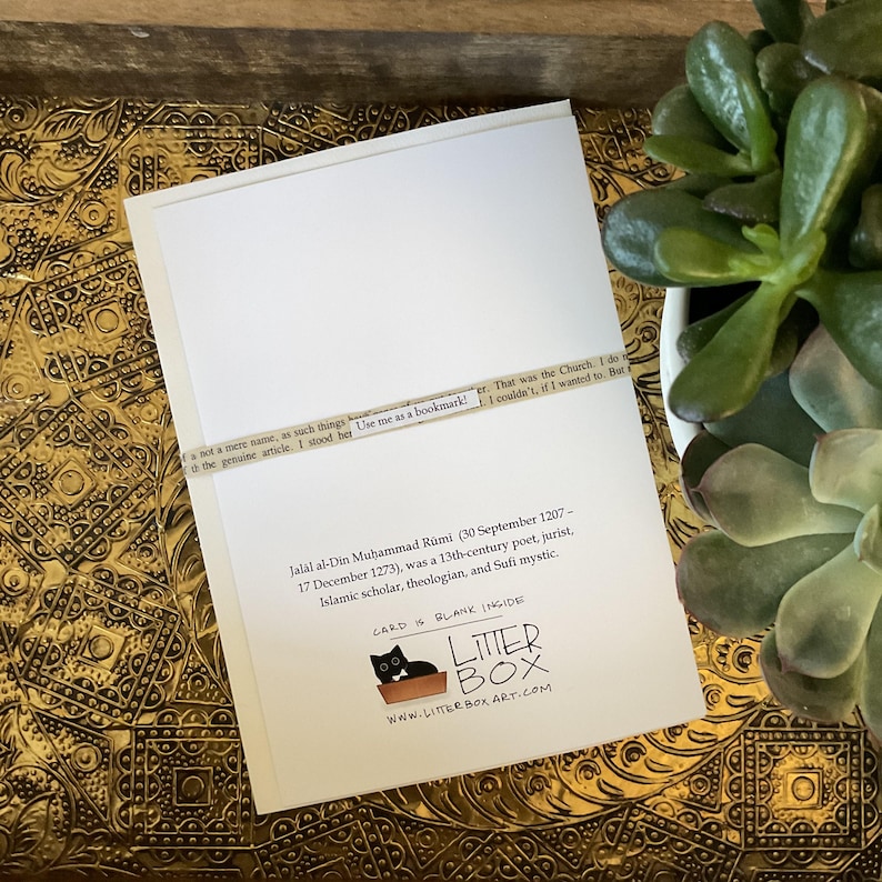 Funny Roommate Greeting Card | Literature Persian Mystic Rumi | Jalal ...
