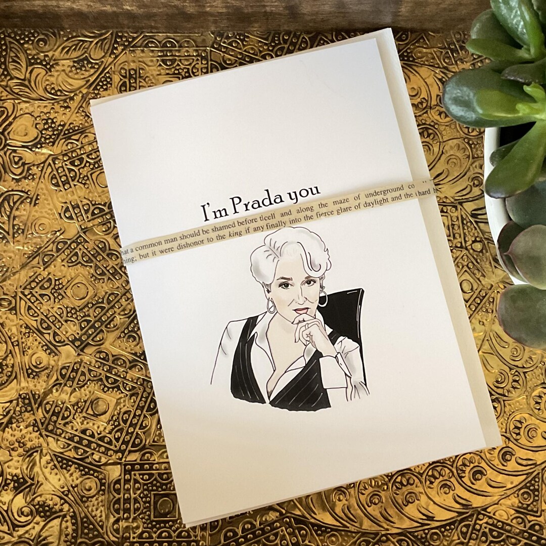 Funny Graduation Hand-drawn Greeting Card. Devil Wears Prada Miranda ...