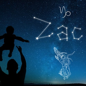 Written in Stars Constellation Font Zodiac Font Horoscope | Etsy