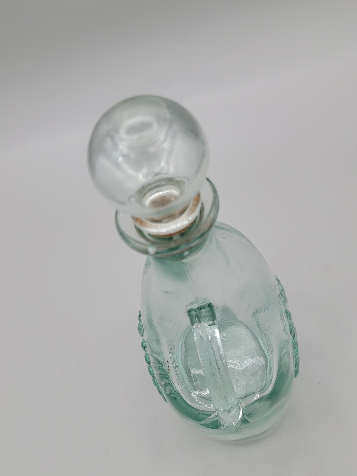 Aqua Glass Maple Syrup Bottle | Collectible Cruet | Soap Pitcher - Etsy